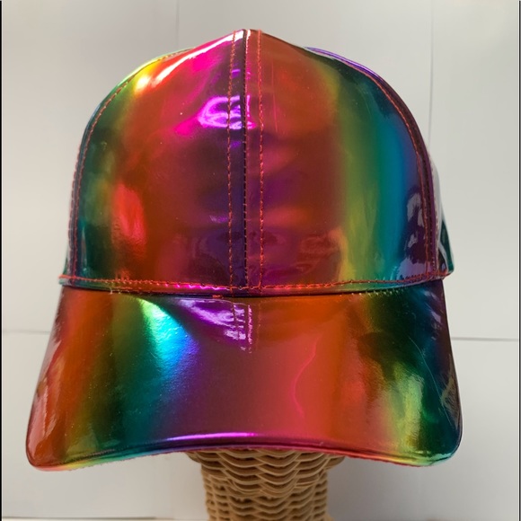 Accessories | New Multi Rainbow Blue Pink Gold Laser Lacquer Pu ...